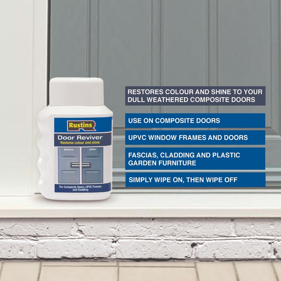 Rustins Door Reviver 250ml - Restores Colour & Shine to composite front ...