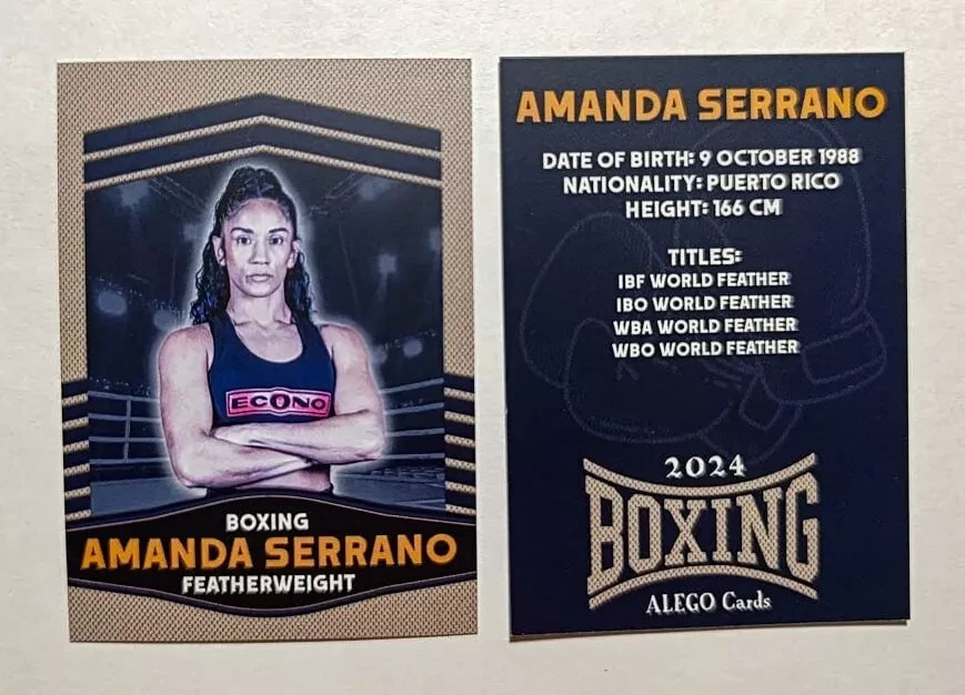 ALL WOMEN BOXING CHAMPIONS 2025 Cards Set PRICE FOR 1x CARD no send to ...