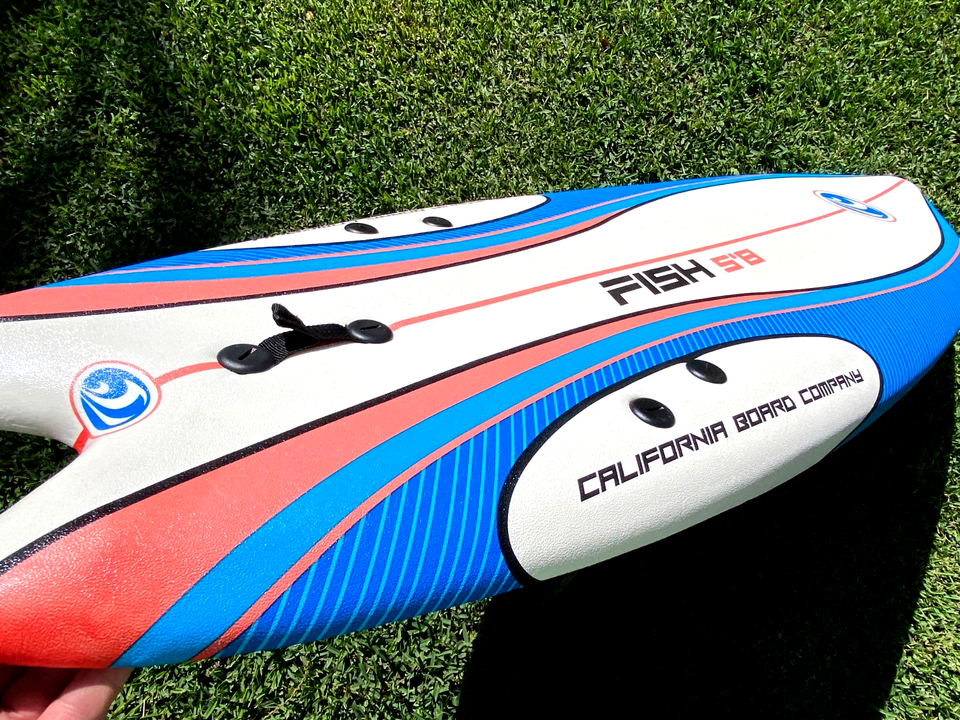 Soft Surfboard by California Board Company 5'8 FISH Excellent Tri Fin ...