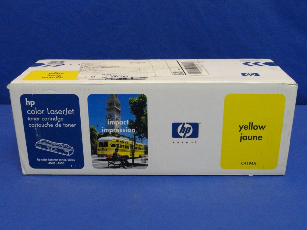 NEW HP Color Laserjet C4194A Yellow Toner Cartridge HP 4500 4550 L53 | eBay