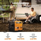 Gas Powered 3500 Watt Portable Inverter Generator Super Quiet 58 dB ...