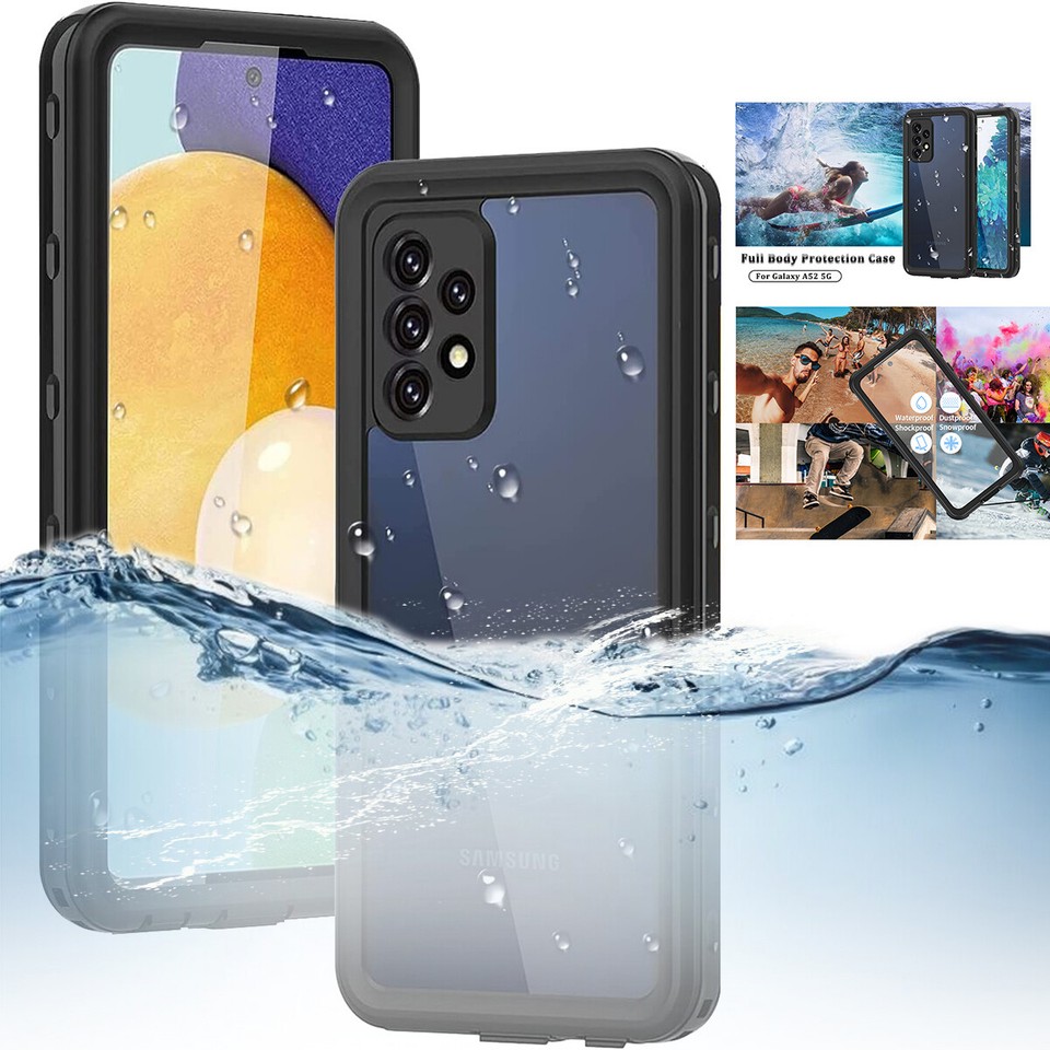 For Samsung Galaxy A52 5G Waterproof Case Built-in Screen Protector ...