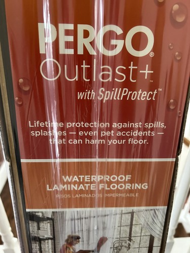 LAMINATE FLOORING, ONE BOX, BRAND NEW, UNOPENED PERGO, JAVA SCRAPED OAK ...