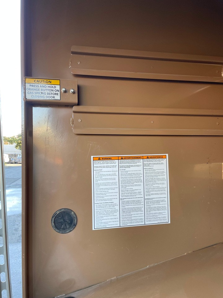 KNAACK Metal Box (119-02) Jobsite Field Office, Tan, 60" W x 44" D x 82 ...