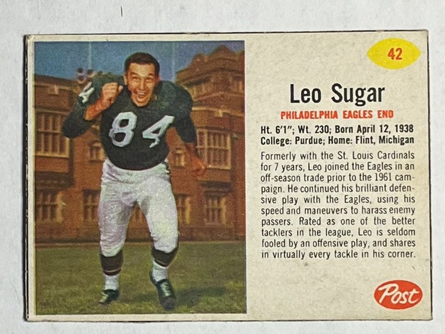 1962 Post - #42 Leo Sugar for sale online | eBay