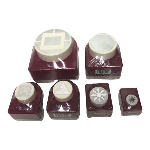 6 Emagination Crafts Paper Punch Shapes Square Triangle Hexagon Sun ...