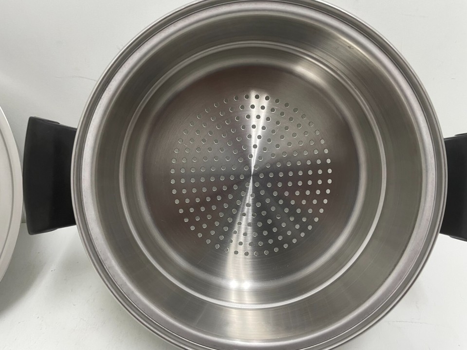 Amway Queen Cookware 18/8 Stainless Steamer Insert & Double Boiler ...
