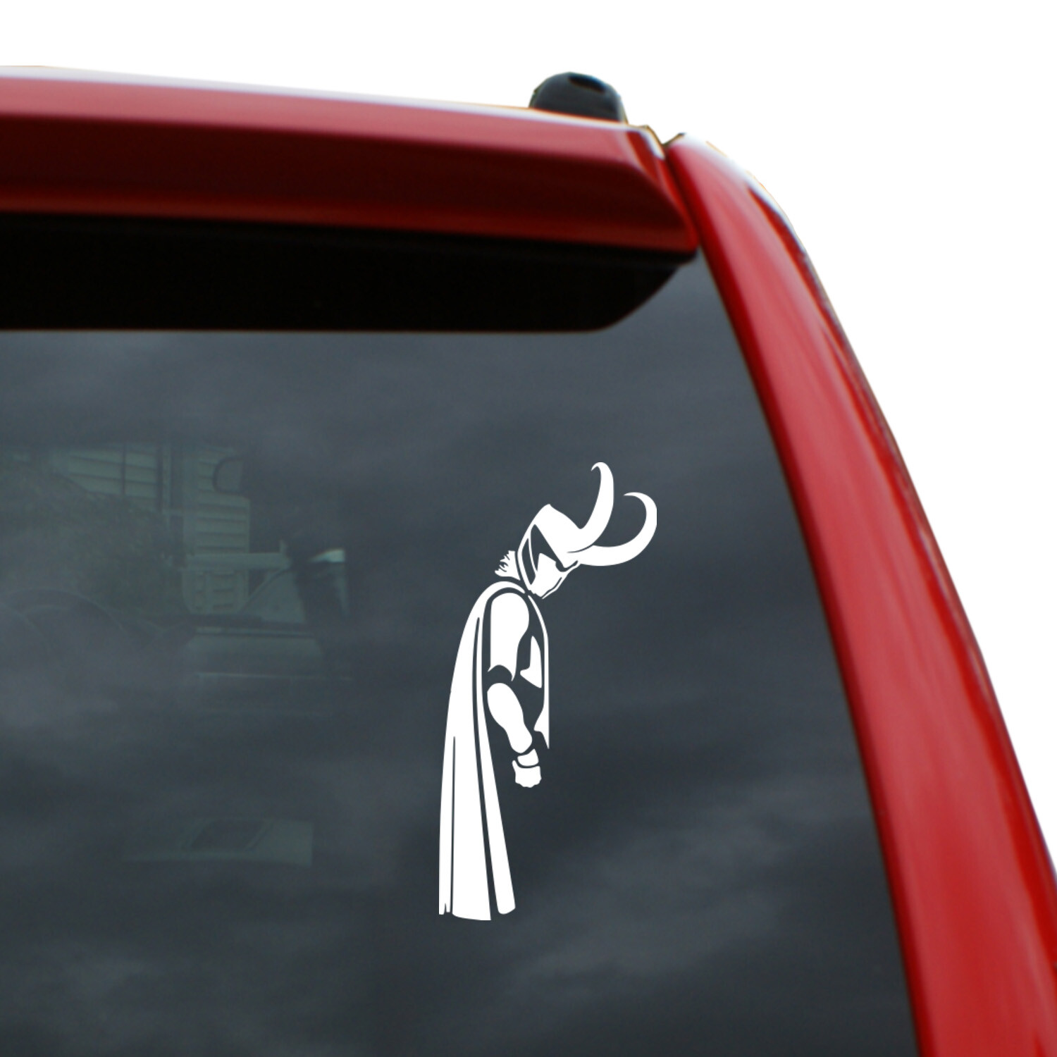 Loki - Looking Back Vinyl Decal | Color: White | 5" x 2.4" | eBay