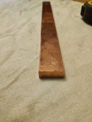 Flat Copper Bar 6mm X 25mm X 300mm C101 Copper Bar | eBay UK