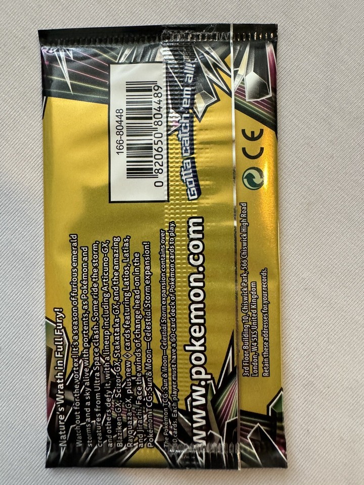 3x Pokemon Packs Celestial Storm Sun & Moon Mini Booster Pack Pokemon ...