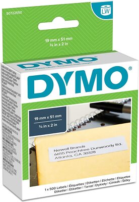 Dymo Multi-Purpose Labels 19 X 51 Mm White 500 X 11355 | eBay