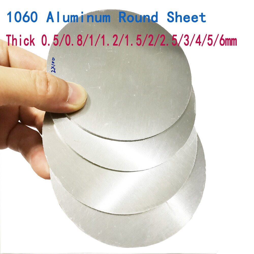 1Pc 1060 Aluminum Circular Sheet Disc Flat Stock Round Plate Disk Dia ...