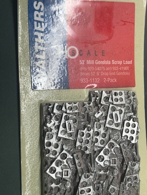 STAMPING SCRAP for 53ft GONDOLA pack Two HO Scale SCENERY RESIN ...
