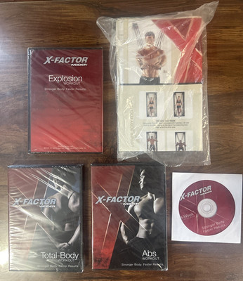 X-Factor by Weider / Assorted Lot Of 4 DVDs and Poster - 3 dvds are ...