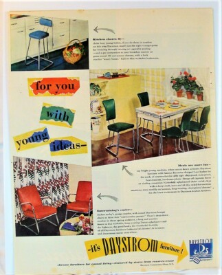 VTG MCM 1947 Daystrom Furniture Kitchen Dinette Set Lounge Chairs Photo ...