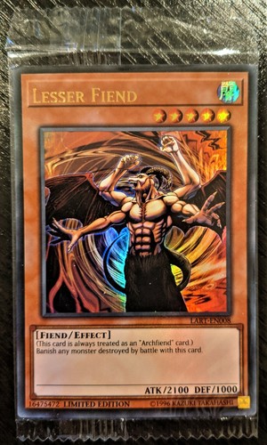 YuGiOh Lesser Fiend Ultra Rare Limited Edition LART-EN008 Lost Art ...