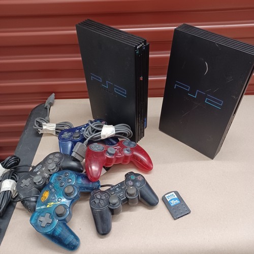 2 Sony Ps2 Fat Console With Controllers Lot | eBay