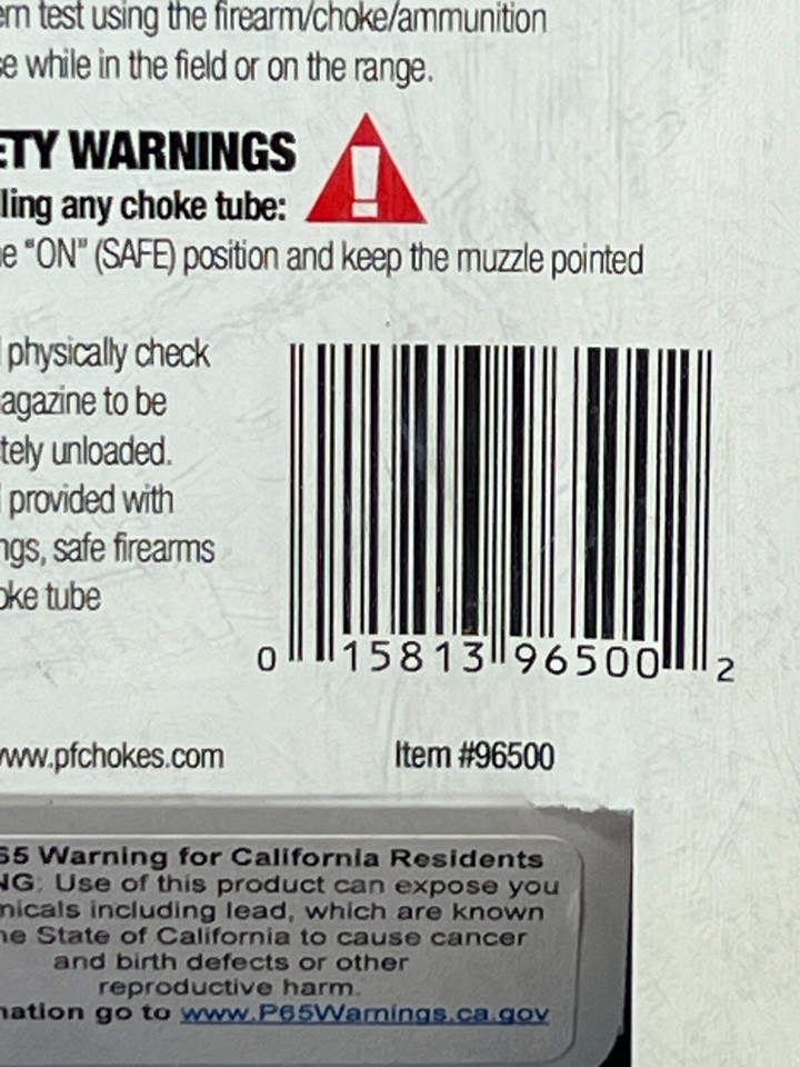 Pro-Factor 96500 Modified 12 Gauge Choke Tube PF1-IMP CYL | eBay