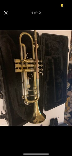 BACH TR-500 Student Trumpet Brass Finish with Hard Case And MP 5C | eBay