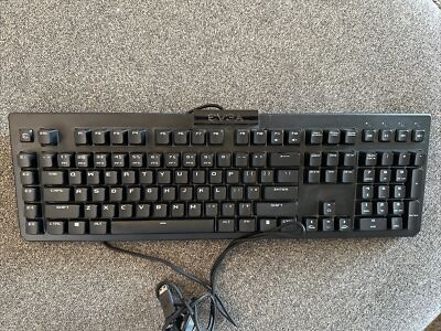 EVGA Z12 RGB Gaming Keyboard RGB Backlit LED 5 Programmable Macro Keys ...