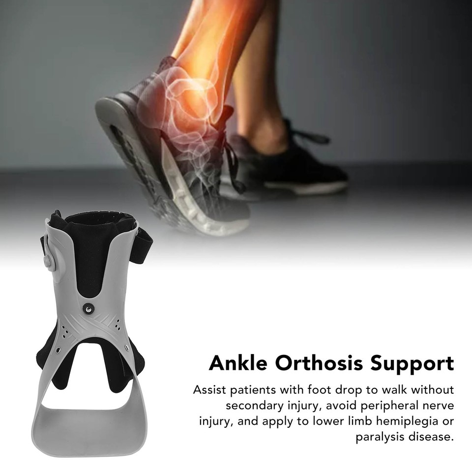 (Left Foot L)Ankle Orthosis Support Foot Drop Brace Buckle Posture ABE ...
