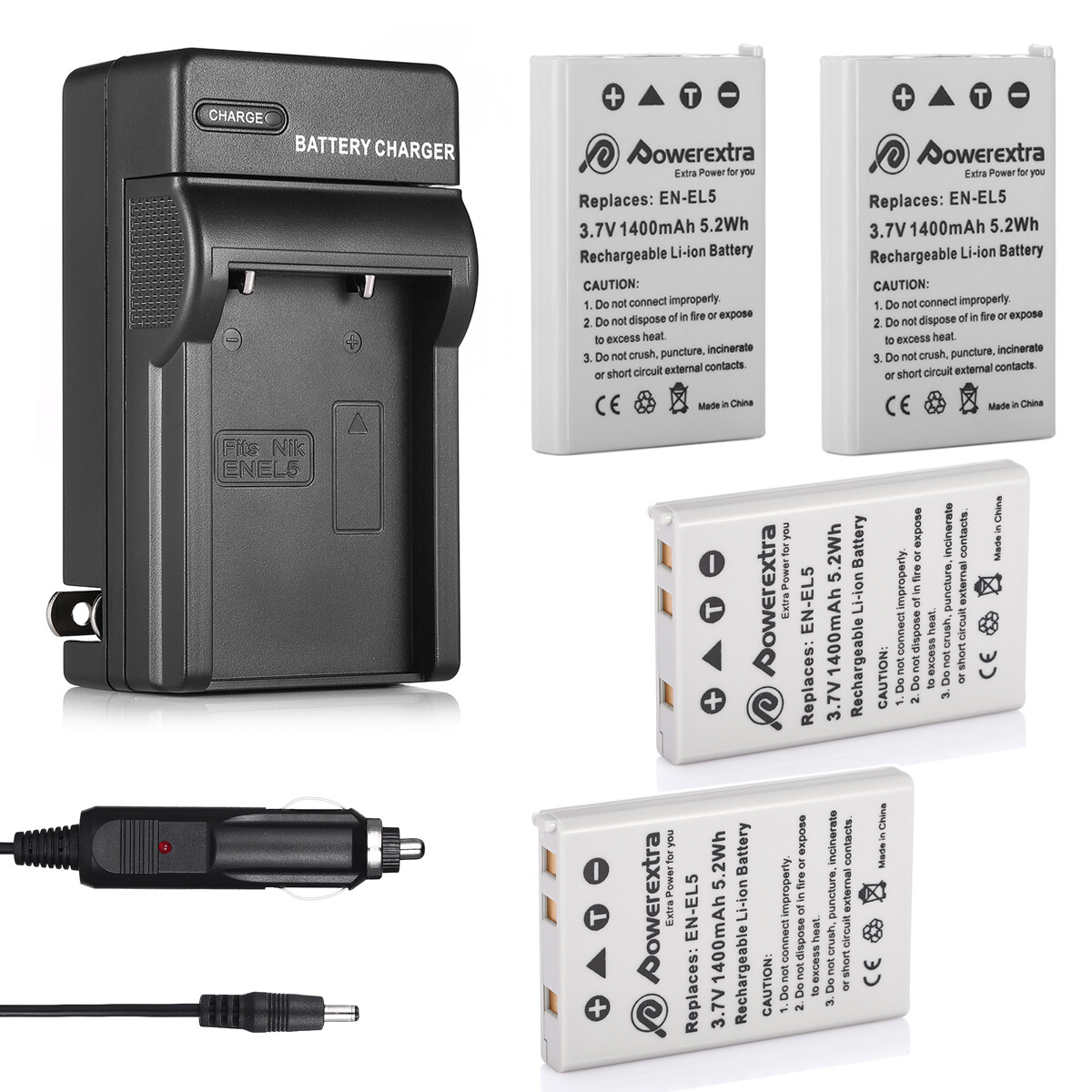 EN-EL5 Battery + Charger For Nikon CoolPix P530 P520 P510 P500 P5100 ...