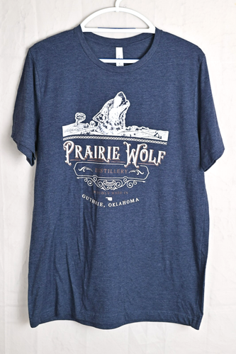 Men's Prairie Wolf Distillery Guthrie Oklahoma Graphic T-Shirt Large | eBay