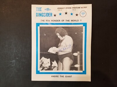 Ringsider Georgia Wrestling Program 1981 Andre Wrestling II Autograph ...