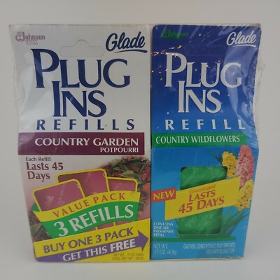 Glade Plug Ins Refills 3pack Country Garden Potpourri and 1 Country ...