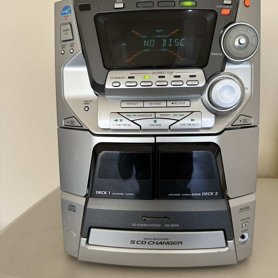Panasonic SA-AK44 CD Stereo System *No Speakers* No Remote Control | eBay