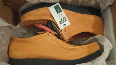 Clarks Originals Wallabee Low Mens Shoes size 9.5 Yellow/Blue | eBay