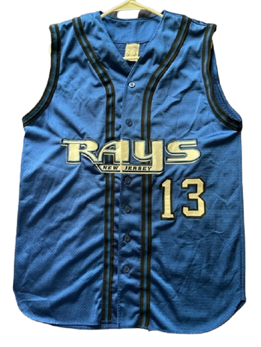 2 vintage Athletic Knit New Jersey Rays baseball team jerseys #13 M | eBay