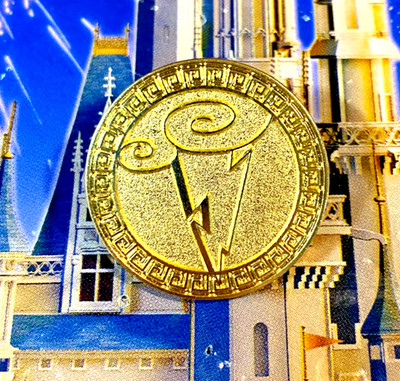 🏆 Hercules Fantasy Pin - Gold Golden Symbol Hercules Zeus Lightning ...