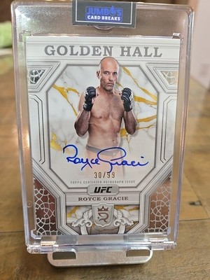2024 Topps Royalty UFC Golden Hall Royce Gracie On Card Auto 37/99 | eBay