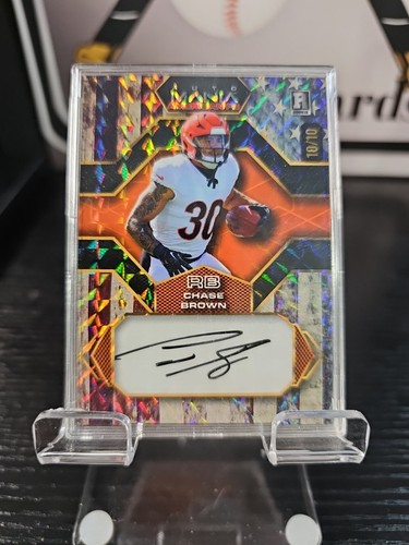 2024 Wlid Card Auto Mania Chase Brown Rookie 10/10 Autograph. Cincinnati Bengals | eBay