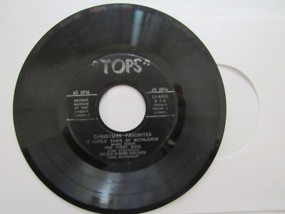 Old 45 RPM Record - Tops X 1 - George Mather - Christmas Favorites - 6 ...