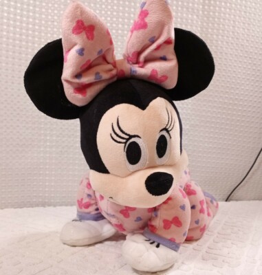 Disney Baby Minnie Mouse Touch N Crawl Plush Toy Crawling Sing Talk ...