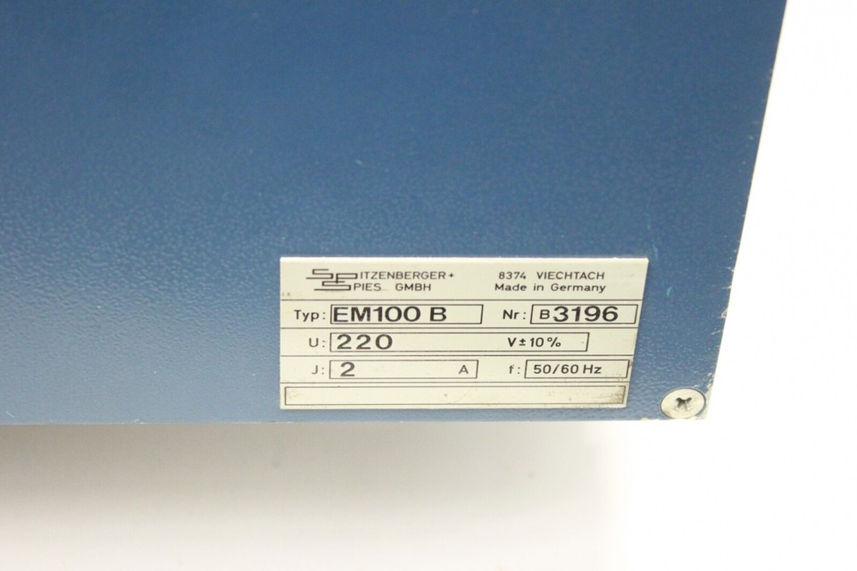 SPITZENBERGER SPIES EM 100/B EM100 B Leistungsverstärker Power ...