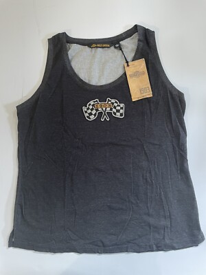 Harley Davidson Women's Motorsports Tank (96084-20VW) | eBay