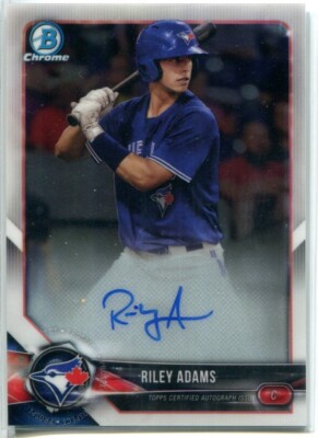 2018 Bowman Chrome Riley Adams AUTO Autograph Rookie Washington ...