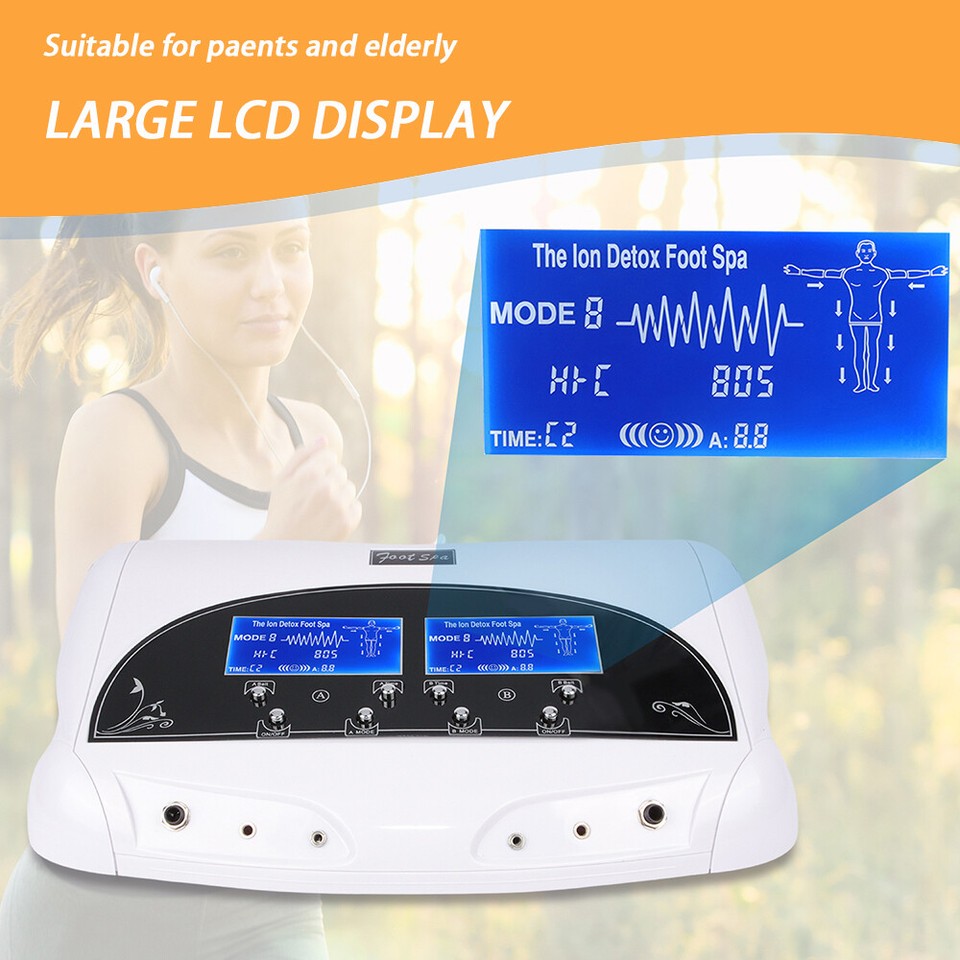 Ionic Foot Spa Bath Detox Machine Ion Metal Detox Cleanse System for ...