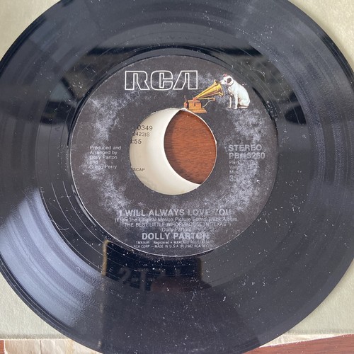 45 RPM - DOLLY PARTON - I WILL ALWAYS LOVE YOU Record | eBay
