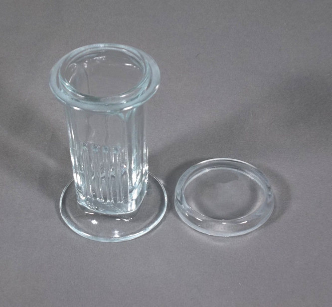 Wheaton Glass Coplin Jar with Ground Glass Cover | eBay