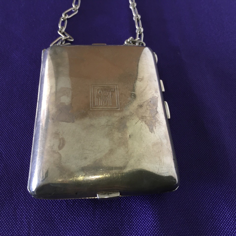 Tiffany Antique Sterling Silver Coin-Compact Powder Purse Dance Card ...