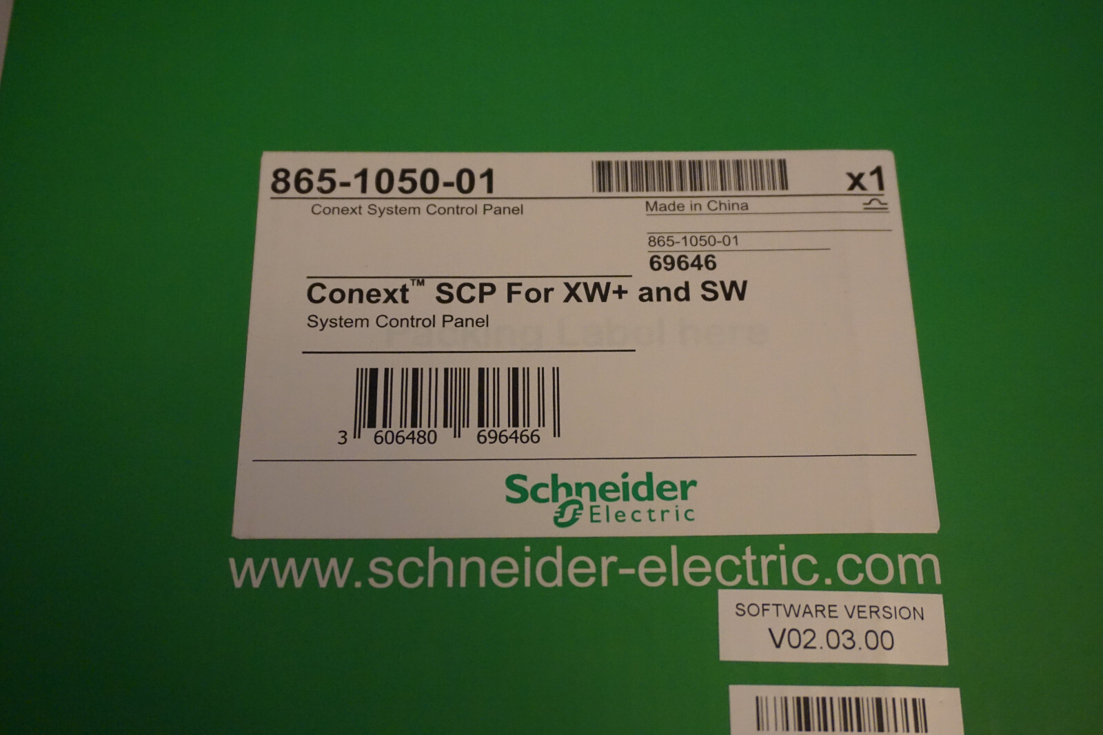 Schneider Electric Conext System Control Panel SCP 865-1050-01 for XW+ ...