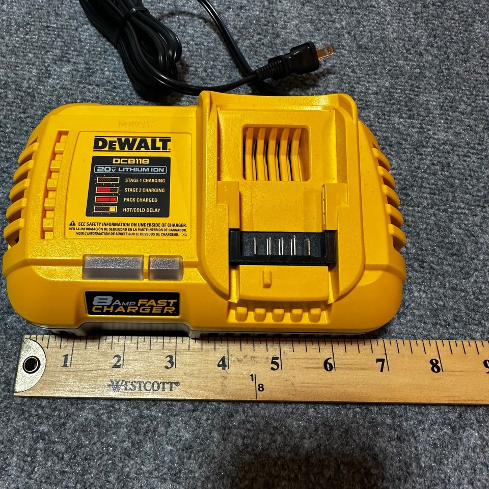 NEW DeWalt Fast Battery Charger MAX Lithium-Ion Fan Cooled Flexvolt 20V ...