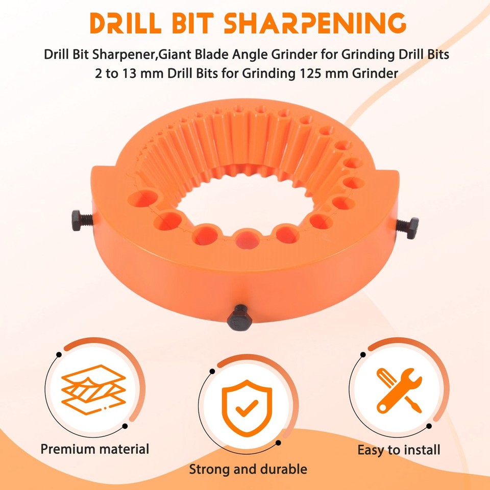 Drill Bit Sharpener,Giant Blade Angle Grinder for Grinding Drill Bits,2 ...