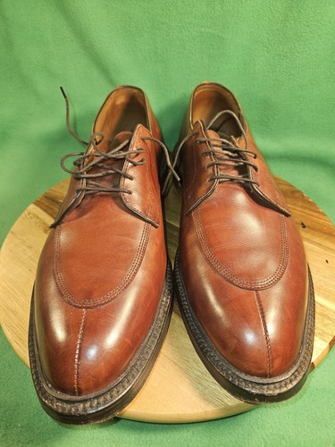 Allen Edmonds Walton Chestnut Brown Split Toe Derby Shoes Mens Size 13 ...