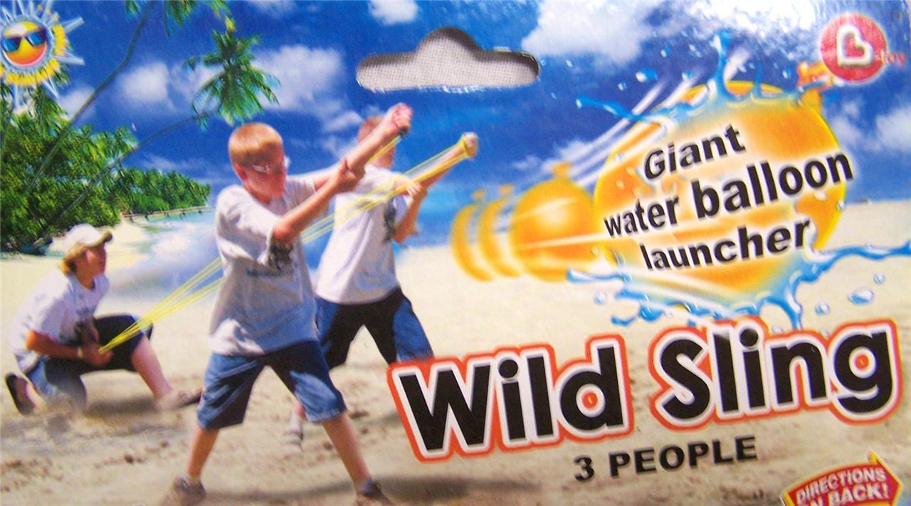 HUGE 3 PERSON SLING SHOT WATER BALLOON SHOOTER flings items hundreds of ...