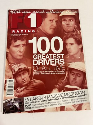 F1 Racing Magazine June 2004 “100 Greatest Drivers Of All Time” Vintage ...